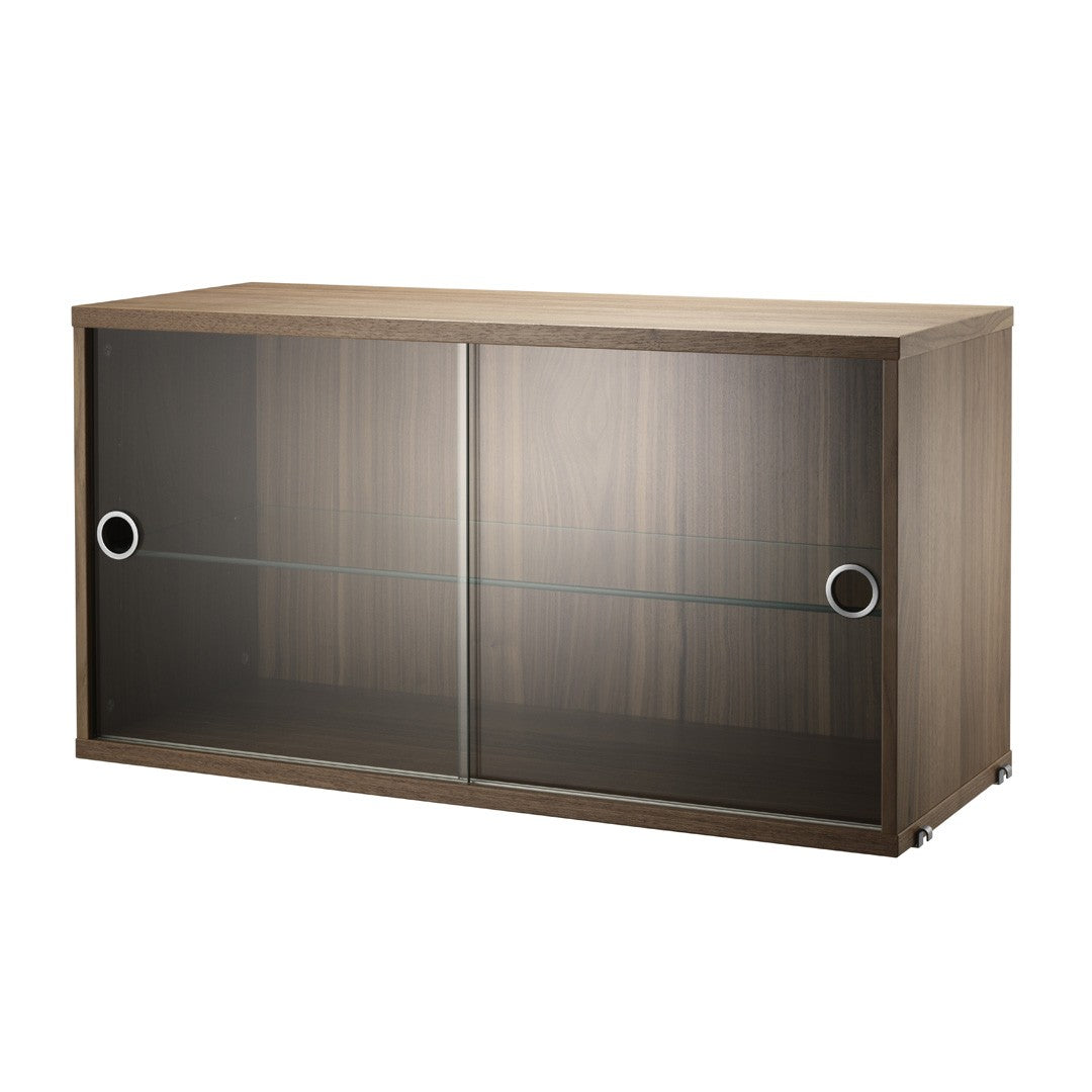 Display cabinet walnut 78x42 String System - TOC TOC Living – TOCTOC LIVING