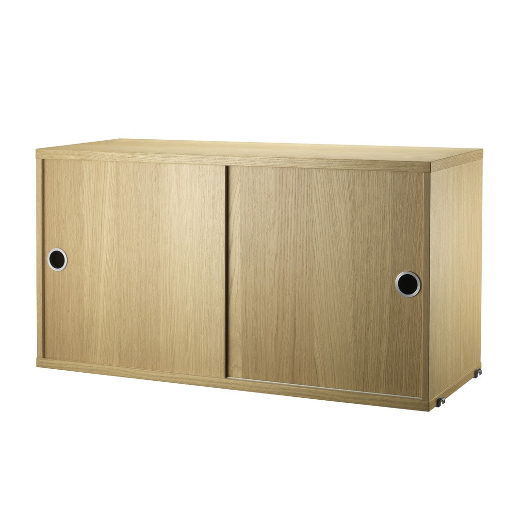 Sliding oak cabinet 78x42cm String System - TOC TOC Living – TOCTOC LIVING