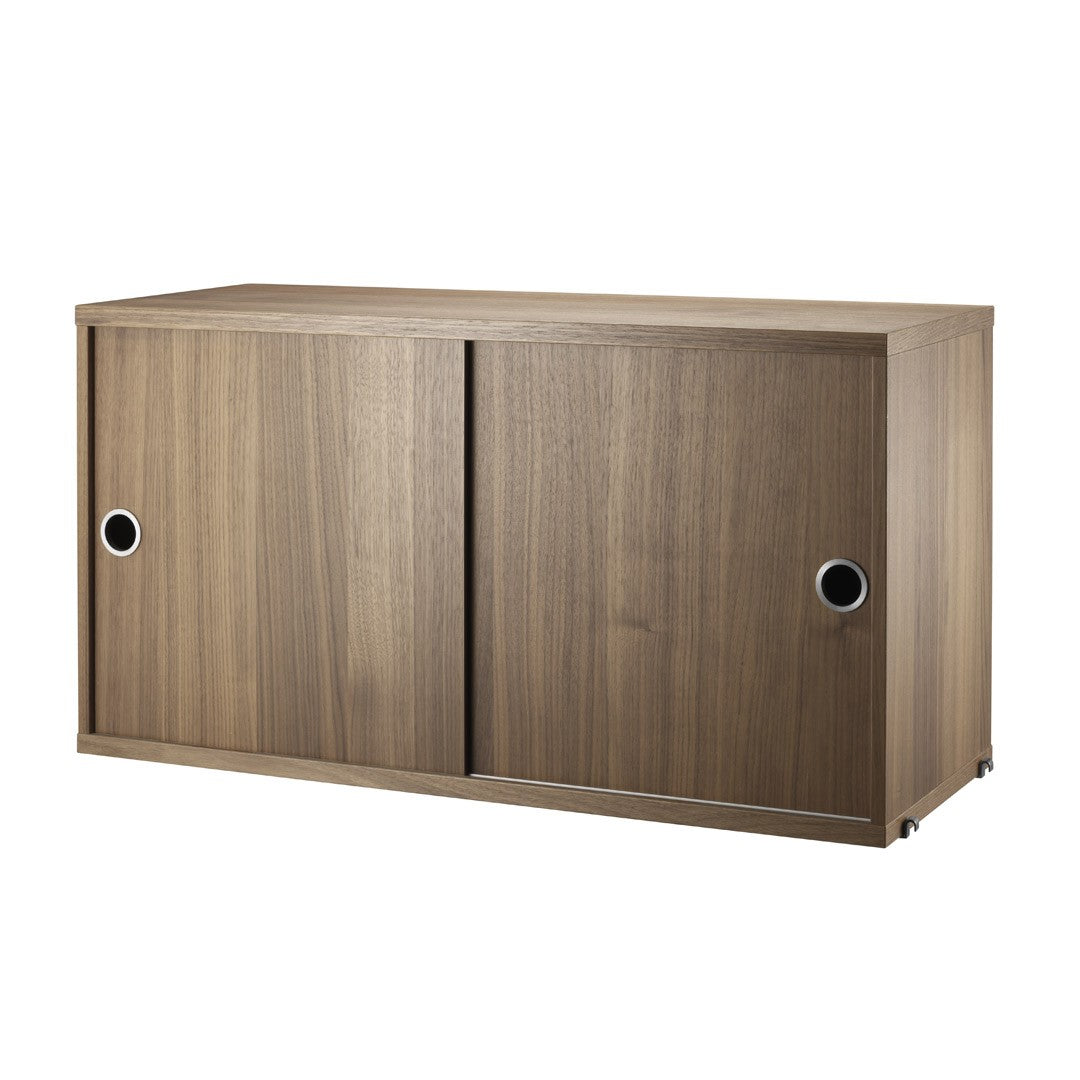 Cabinet sliding walnut 78x42 String System - TOC TOC Living – TOCTOC LIVING