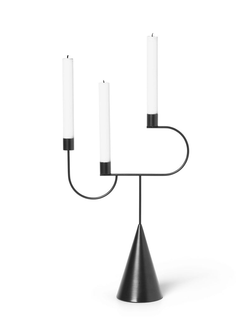 Avant Black Candle Holder by Ferm Living - TOC TOC Living Store ...