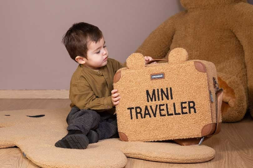 Maleta Mini Traveller Teddy Marrón | Childhome | TOCTOC Kids Store ...